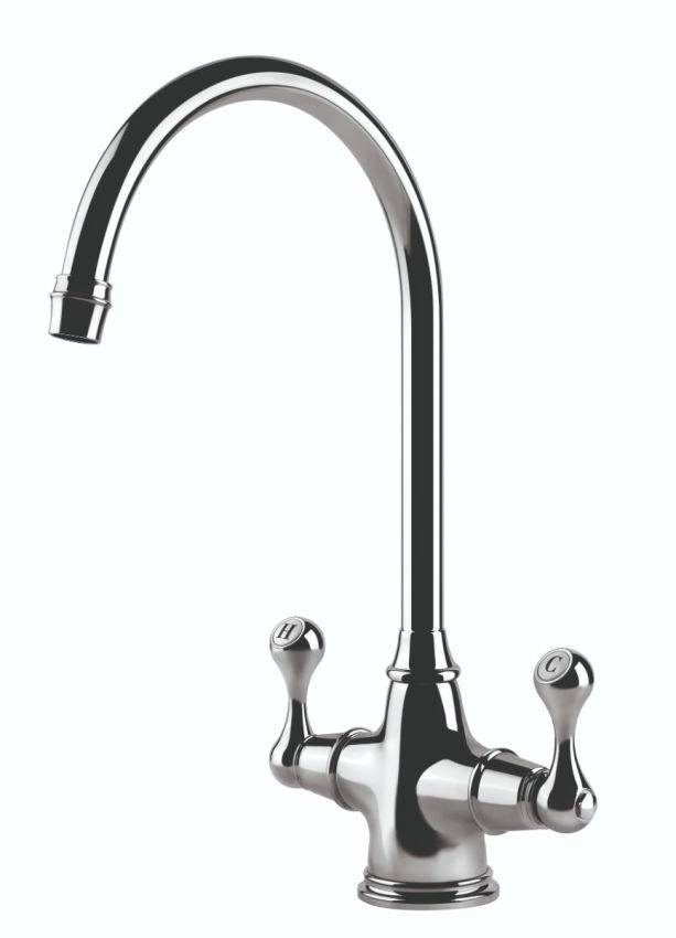 Clearwater Coriolis, Dual Lever, Swan Neck, Kitchen Mixer Tap