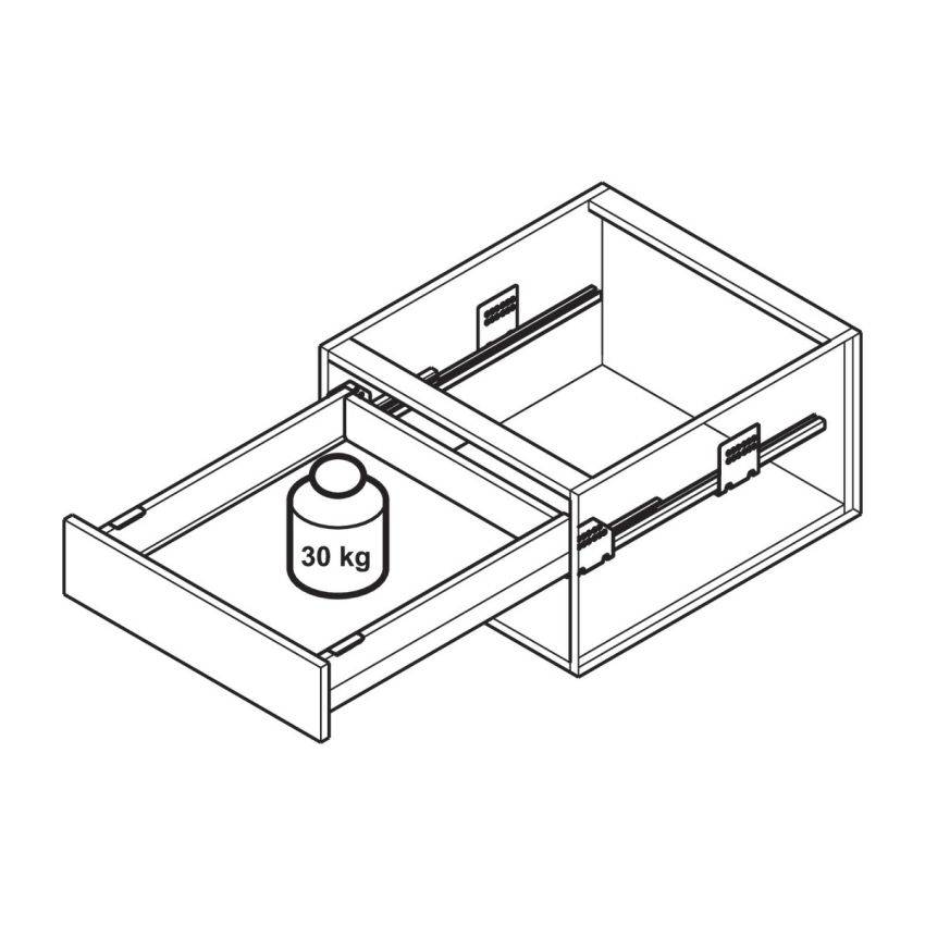 Hafele Matrix Box Slim A Kitchen Cabinet Pan Drawer